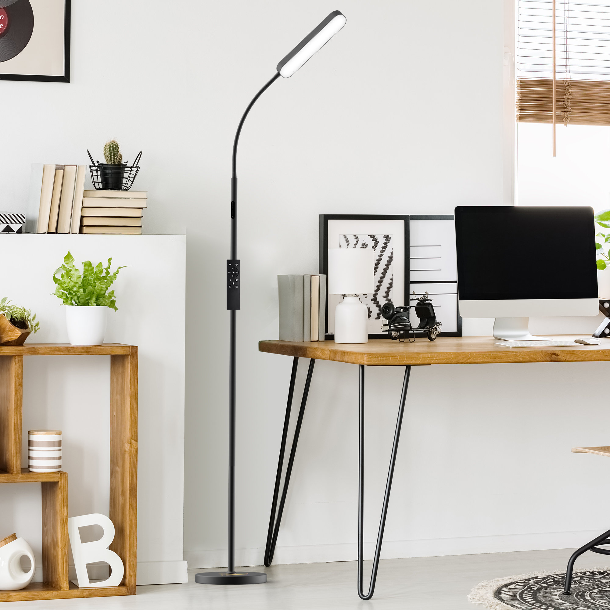 Wrought Studio Khatija 69'' Dimmable LED Task/Reading Floor Lamp with ...