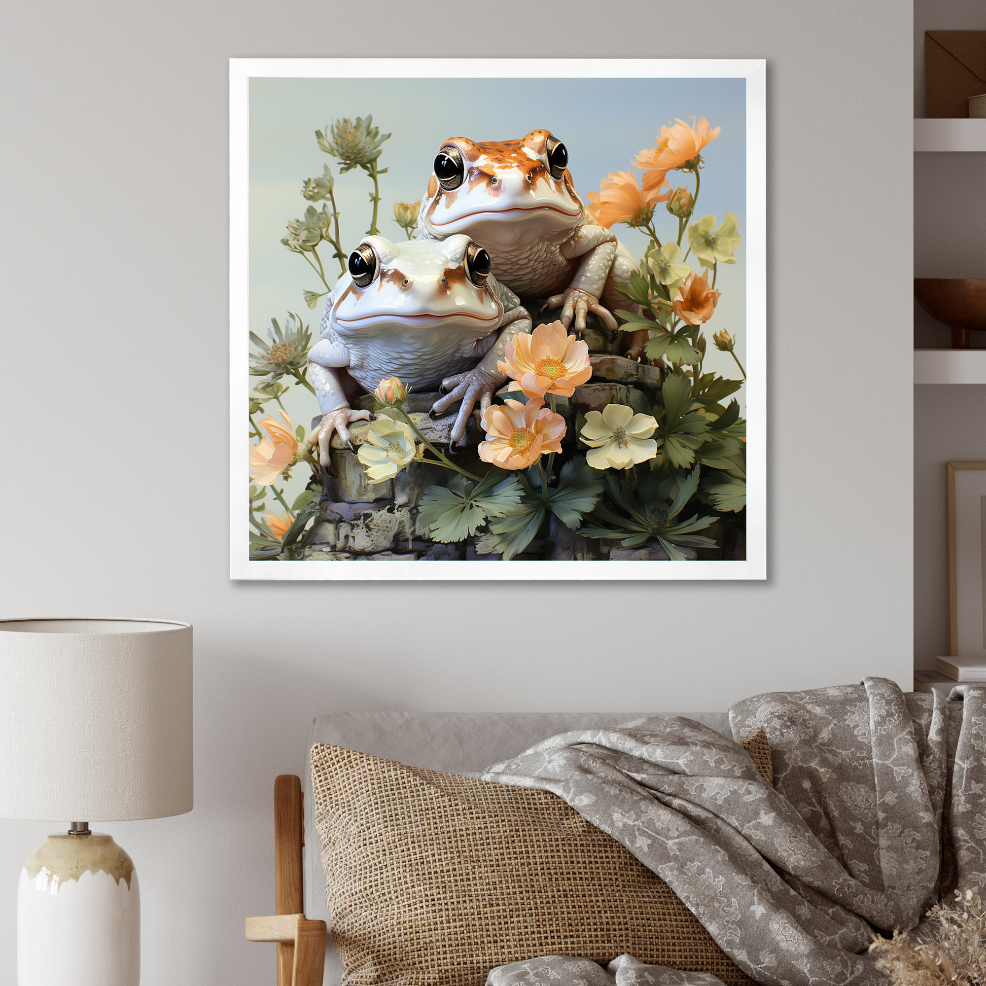 Winston Porter Contemporary Frog Serenity I - Frogs & Toads Canvas ...