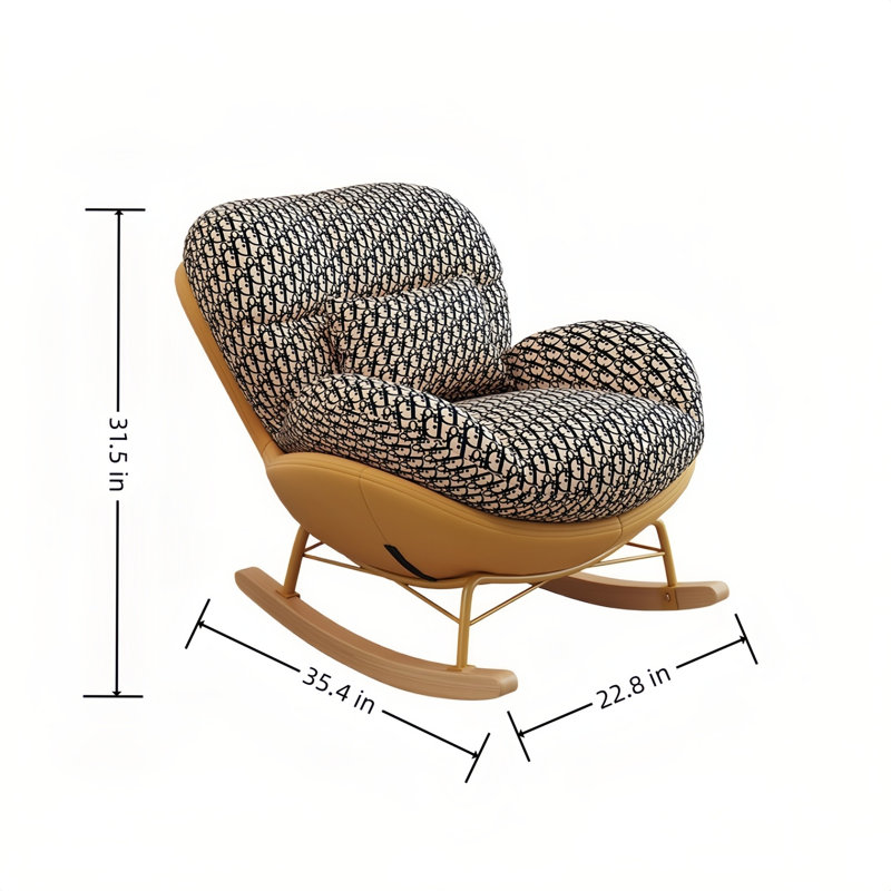 Corrigan Studio® Modern Upholstered Rocking Chair | Wayfair
