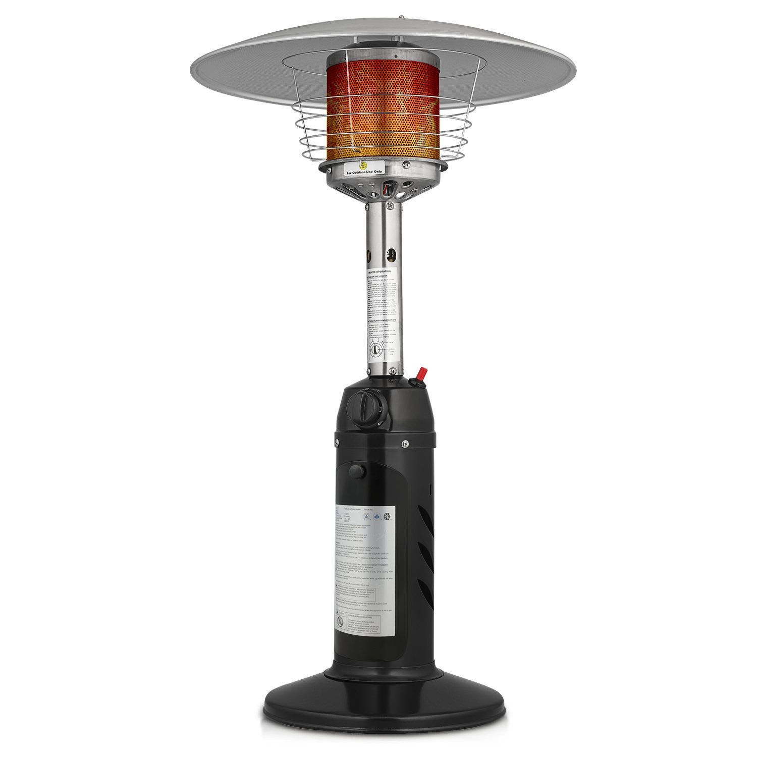 MoNiBloom Propane Gas Patio Heater, Outdoor 11,000 BTU Table Top Heater ...