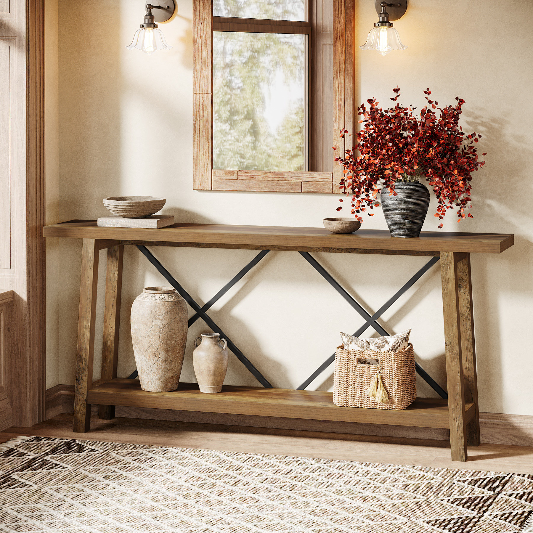 17 Stories 70.9'' Long Console Table For Entryway - Wayfair Canada