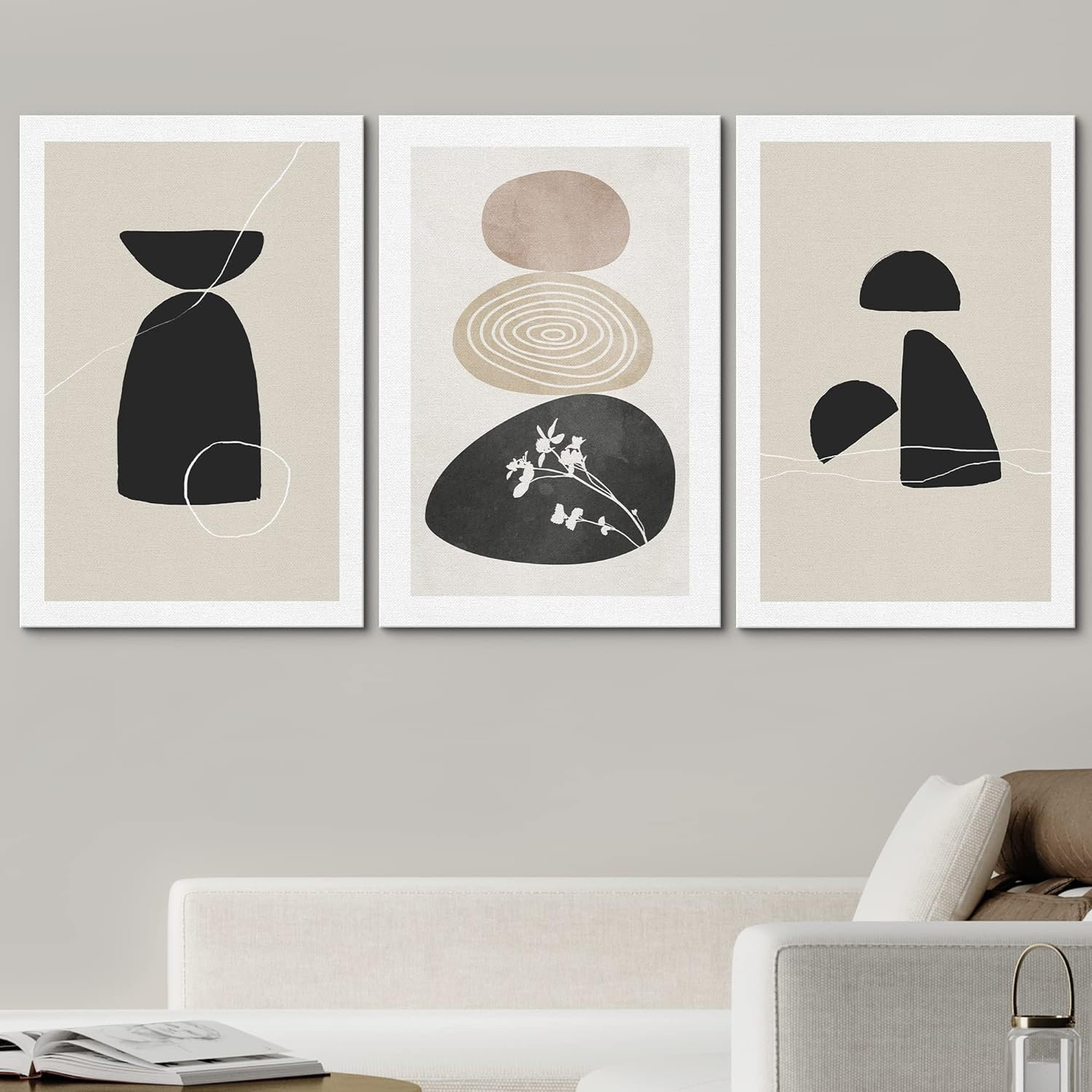 IDEA4WALL Mid Century Shape Geometric Mid-Century Polygons Graffiti And ...