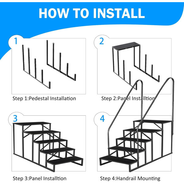 Trent Austin Design Heavy Duty 2/3/4/5-Step RV Steps with Dual ...