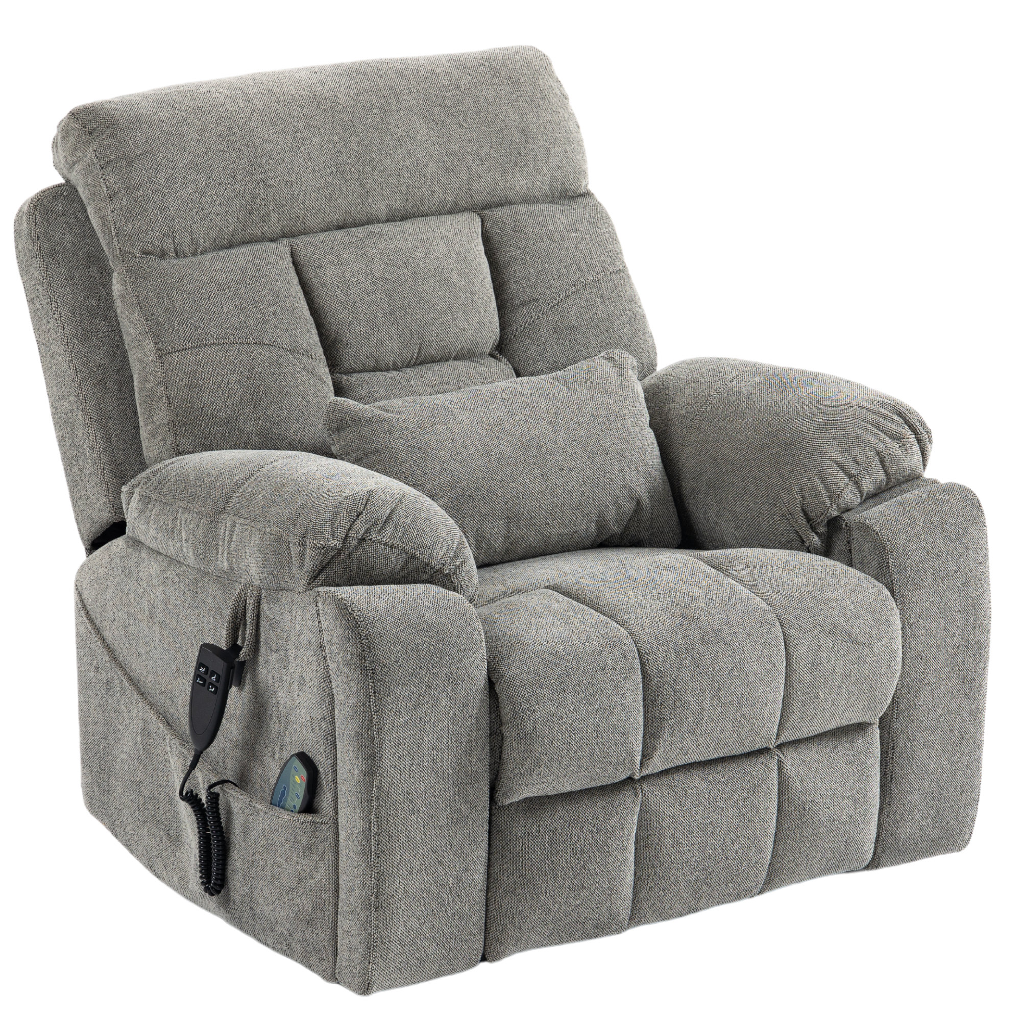 Latitude Run® Dual Motor Lift Chair Lay Flat Recliner, Extra Wide Big ...