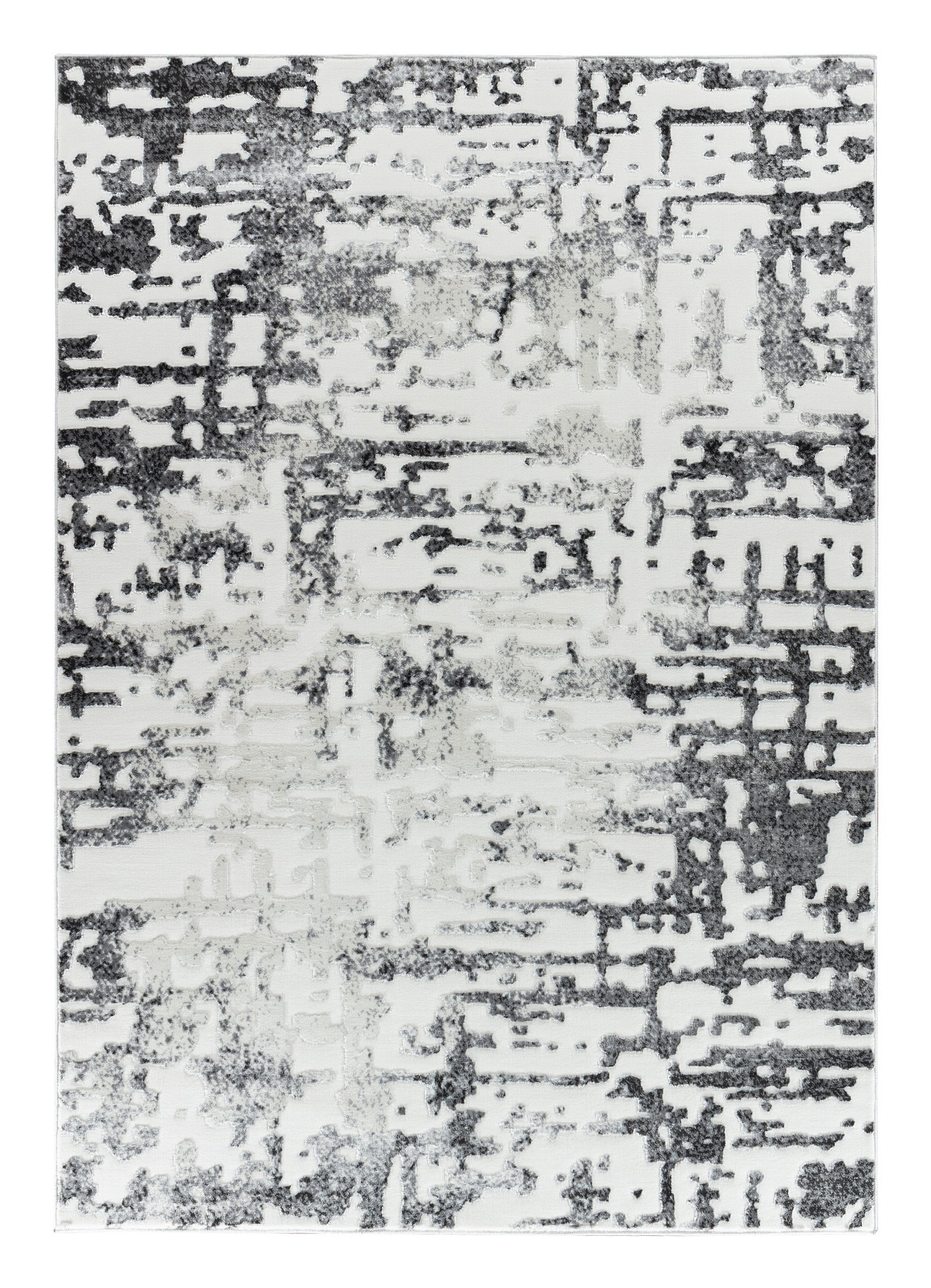 17 Stories Studebaker Abstract Grey/Cream/Black Area Rug - Wayfair Canada