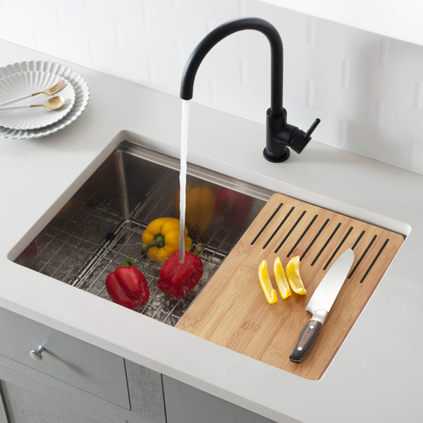 KIBI USA 27 Inch Handcrafted 316 Marine Grade Stainless Steel Kitchen ...