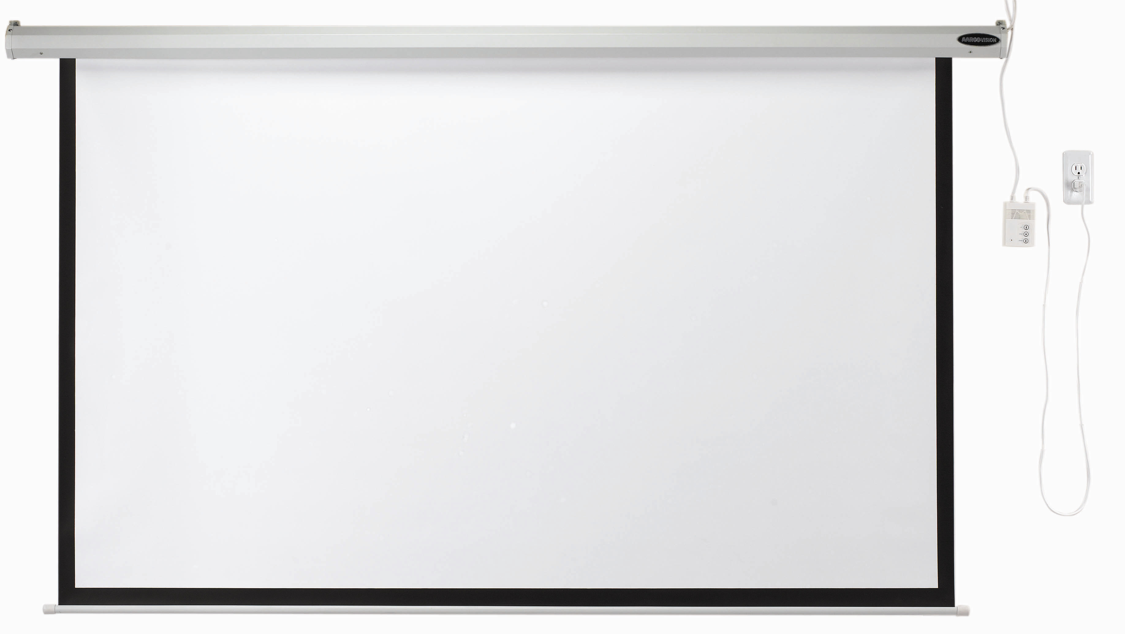 AARCO White Electric Wall/Ceiling Mounted Projection Screen - Wayfair ...