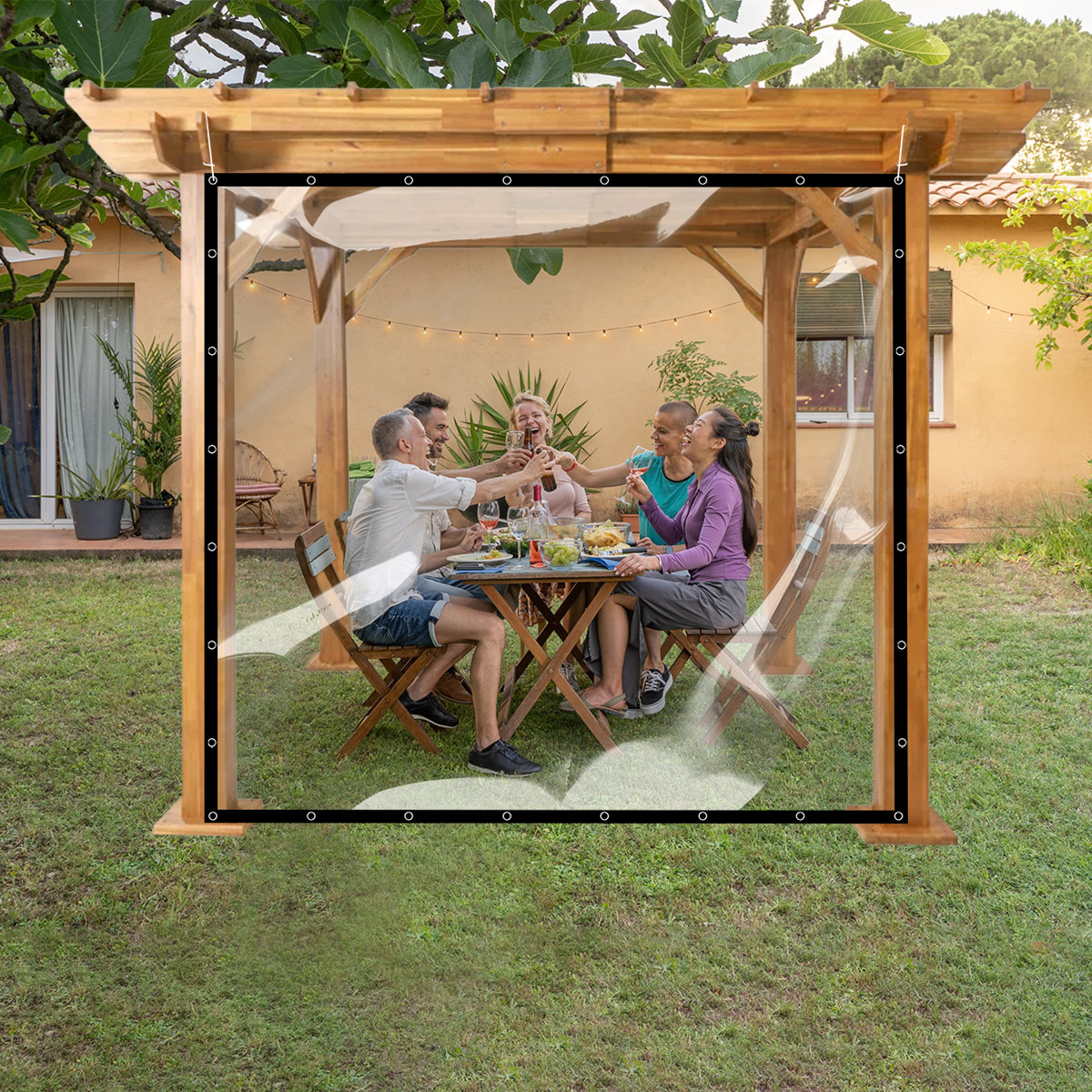 Covers & All Heavy-Duty Outdoor Waterproof Clear Tarp, Multipurpose ...