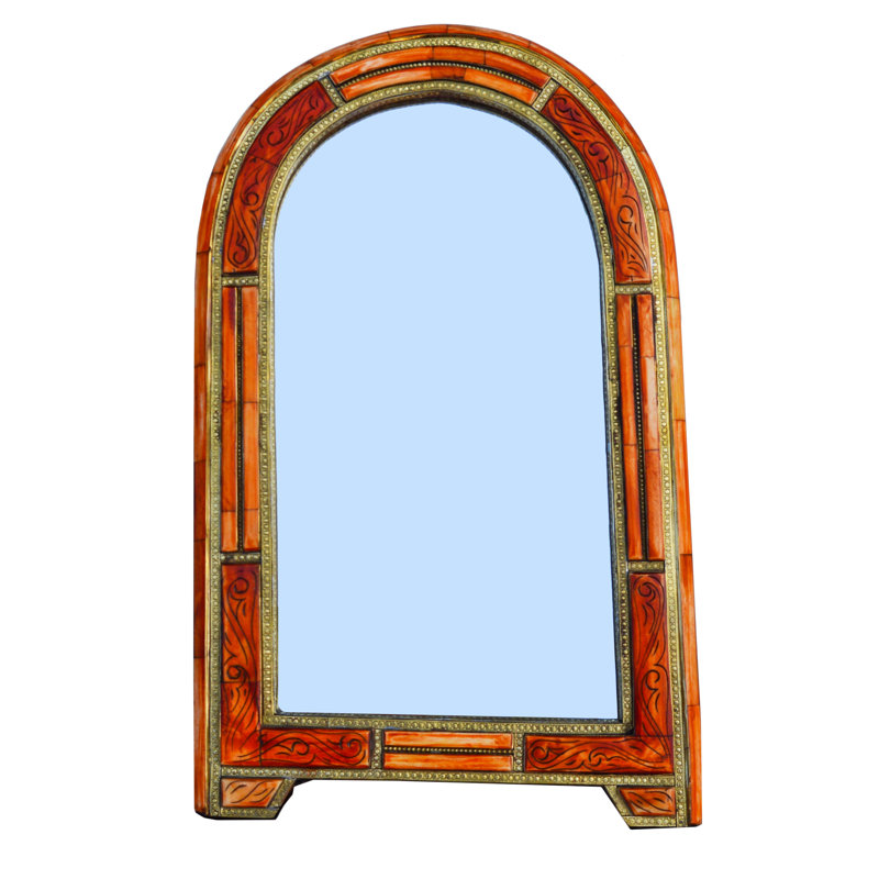 The Moroccan Room Arch Bone Wall Mirror | Wayfair