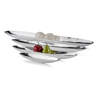 ZeaZu 47" Contempo Shiny Silver Extra Large Long Boat Tray | Wayfair