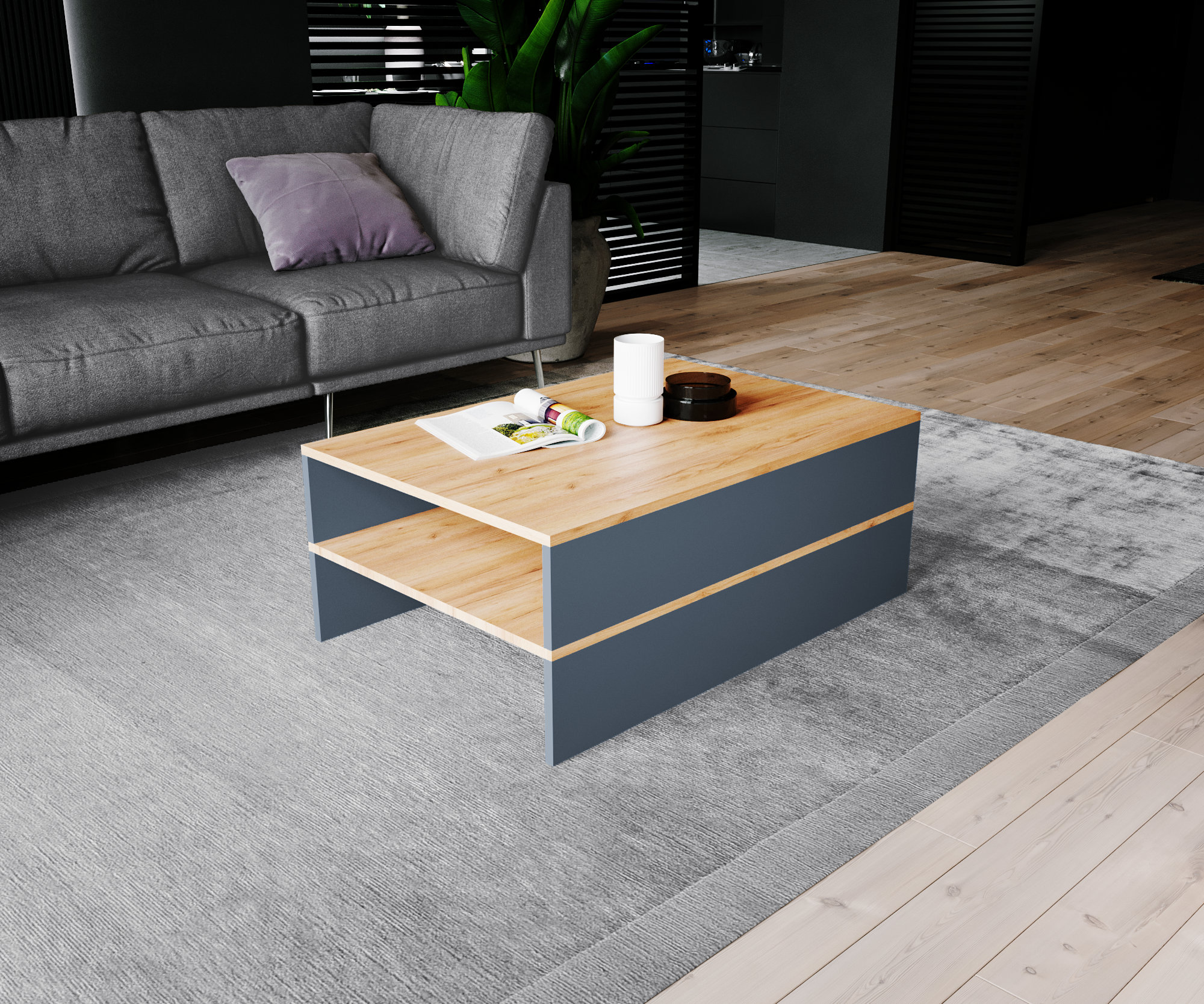 Latitude Run® Sled Coffee Table with Storage | Wayfair