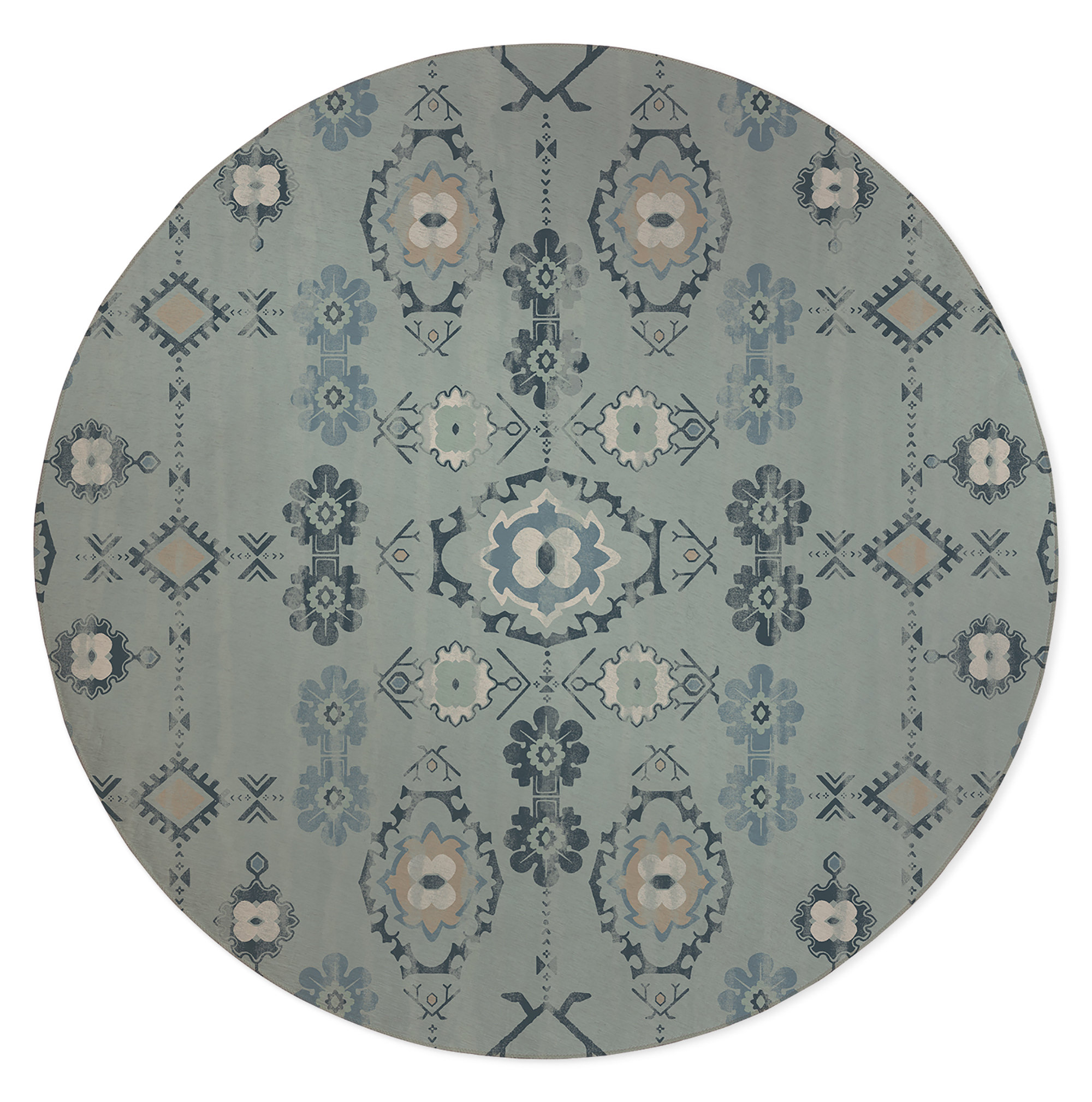 KAVKA DESIGNS Ezra Low Pile Carpet Straight Round Chair Mat | Wayfair