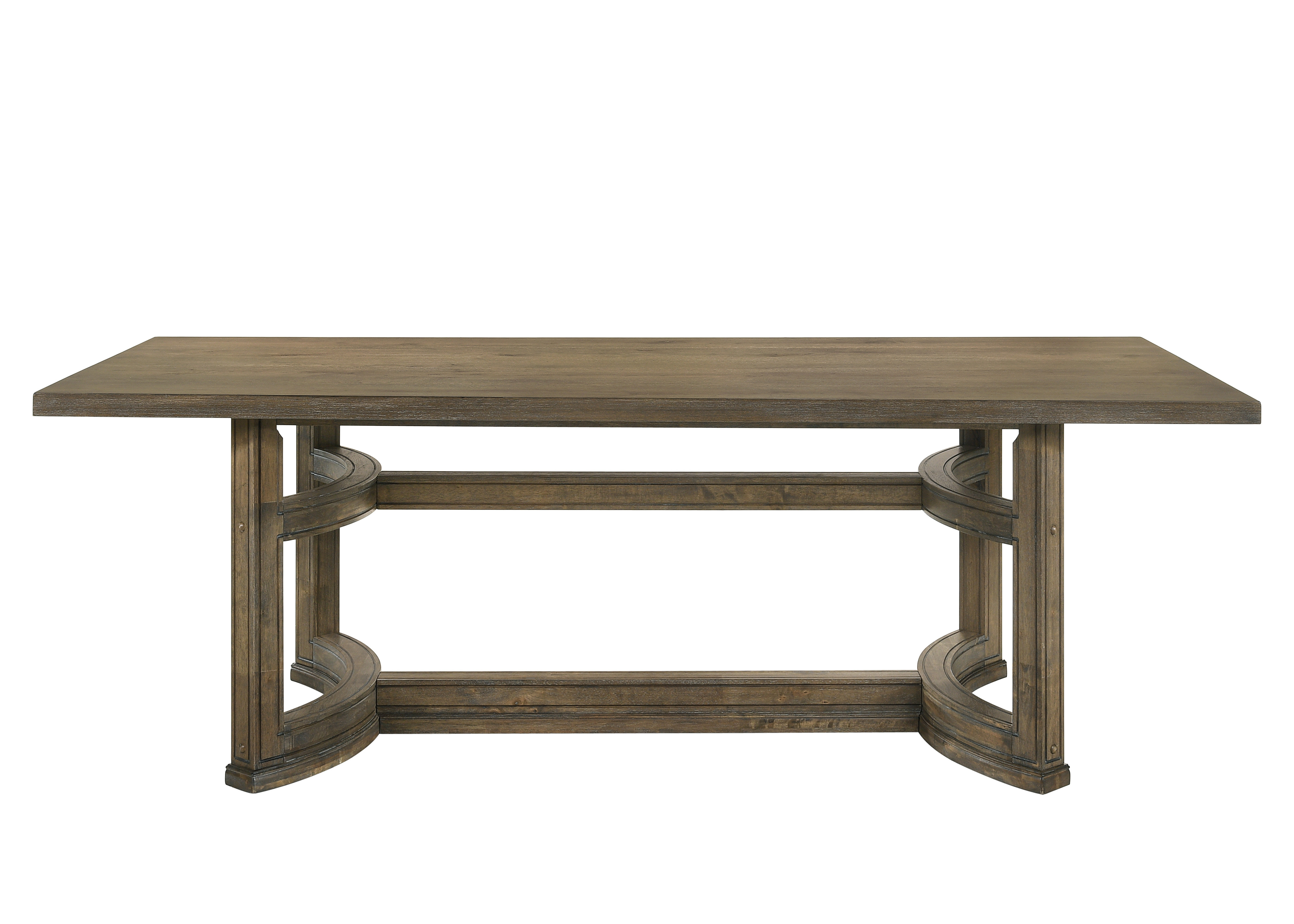 August Grove® Drena Dining Table, Weathered Oak Finish DN01807 | Wayfair