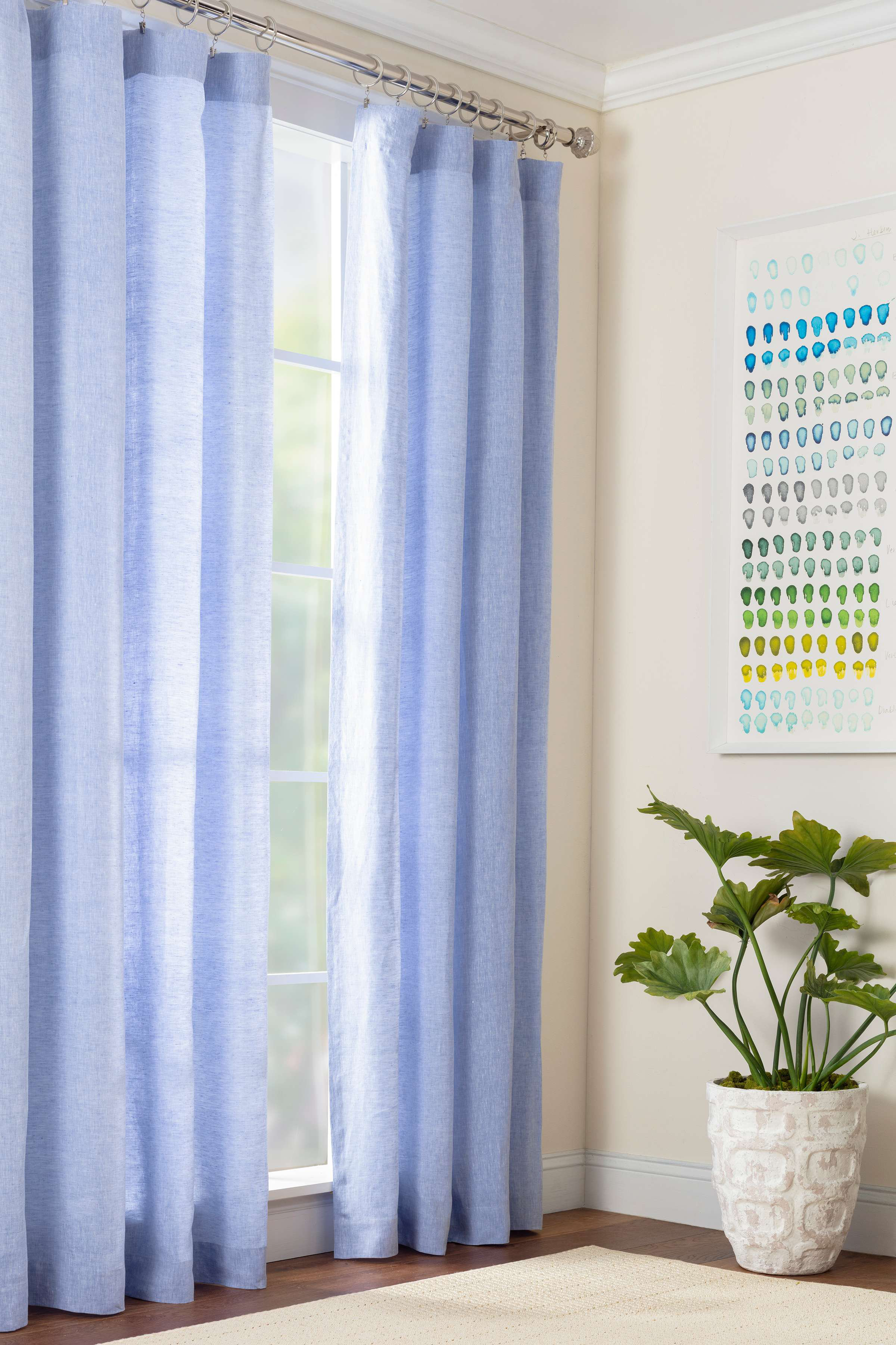 Pine Cone Hill Lush Solid Semi-Sheer Single Curtain Panel | Wayfair