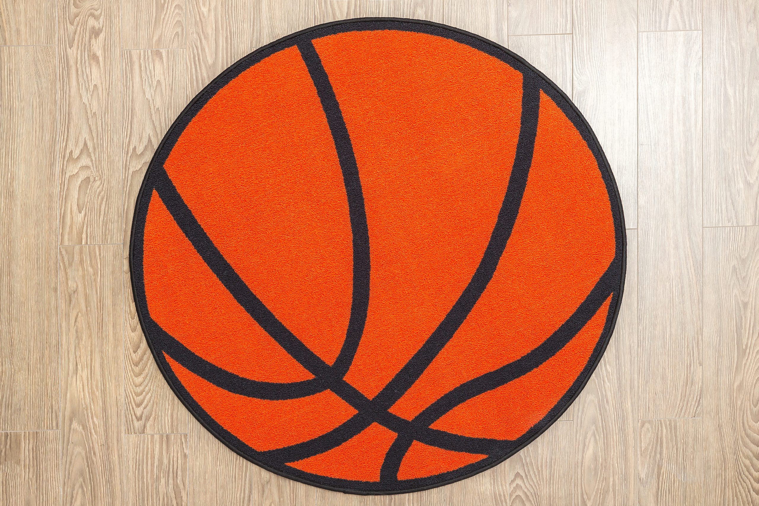 Harriet Bee Furnish My Place Basketball Round Play Area Rugs for Kids ...