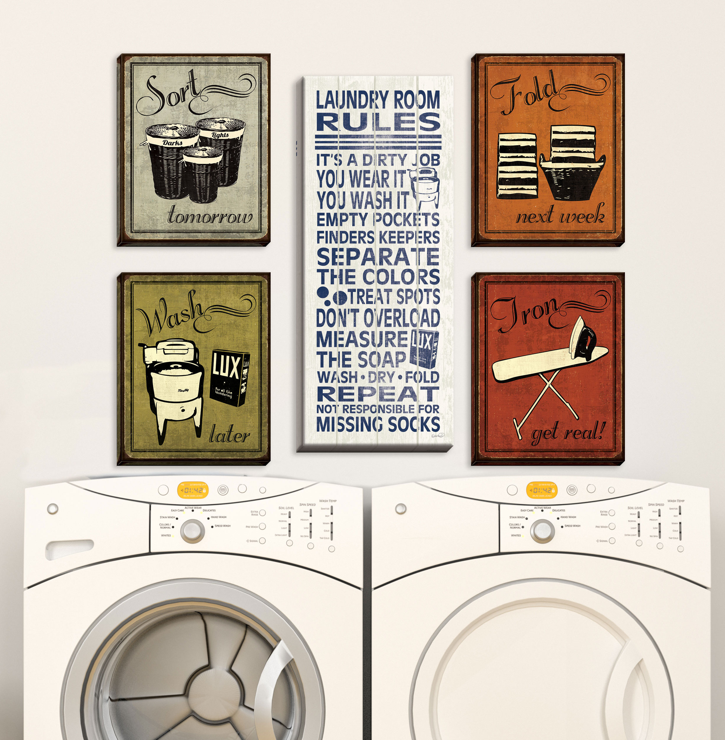 Red Barrel Studio® Trendy and Extremely Popular Humorous Laundry Room ...