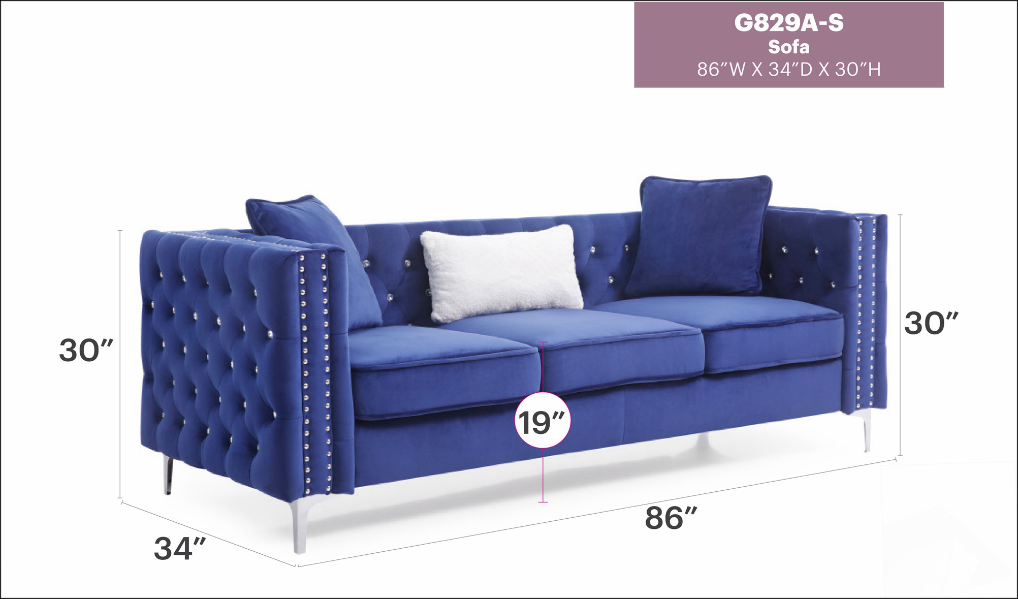 Everly Quinn Glory Furniture Paige Sofa, Upholstered Sofa | Wayfair