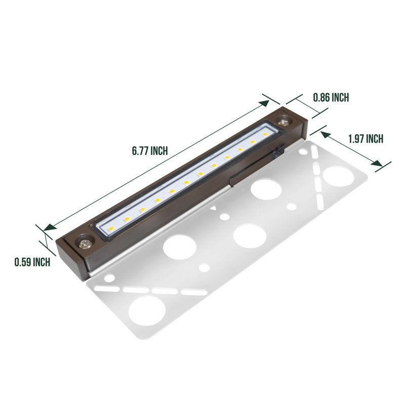 GKOplus Steel Low Voltage Integrated LED Step Light Pack | Wayfair