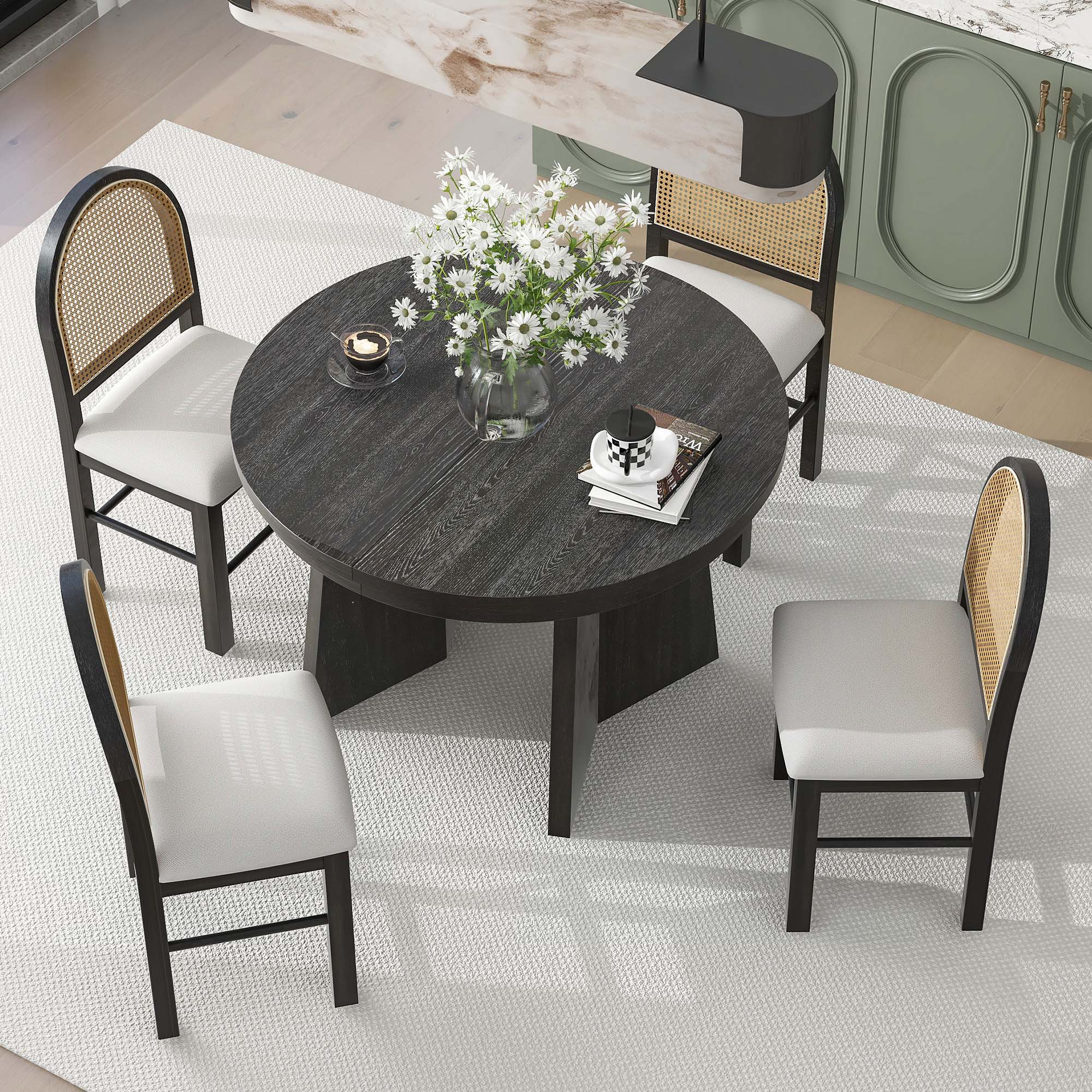 George Oliver 5-Piece Retro Functional Dining Set | Wayfair