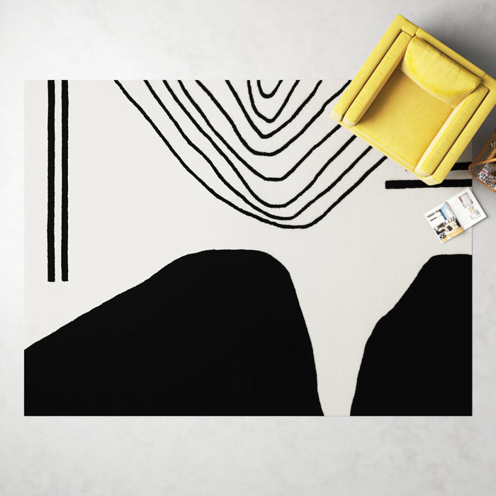 AllModern Felipe Hand Tufted Wool Abstract Rug & Reviews | Wayfair