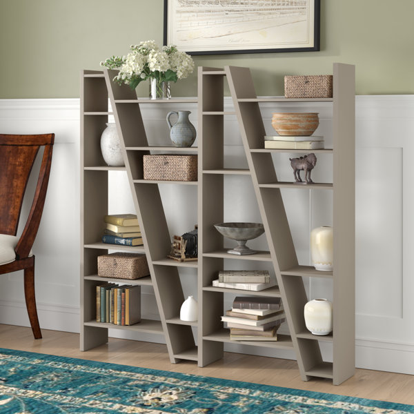 Latitude Run® Geometric Bookcase & Reviews | Wayfair