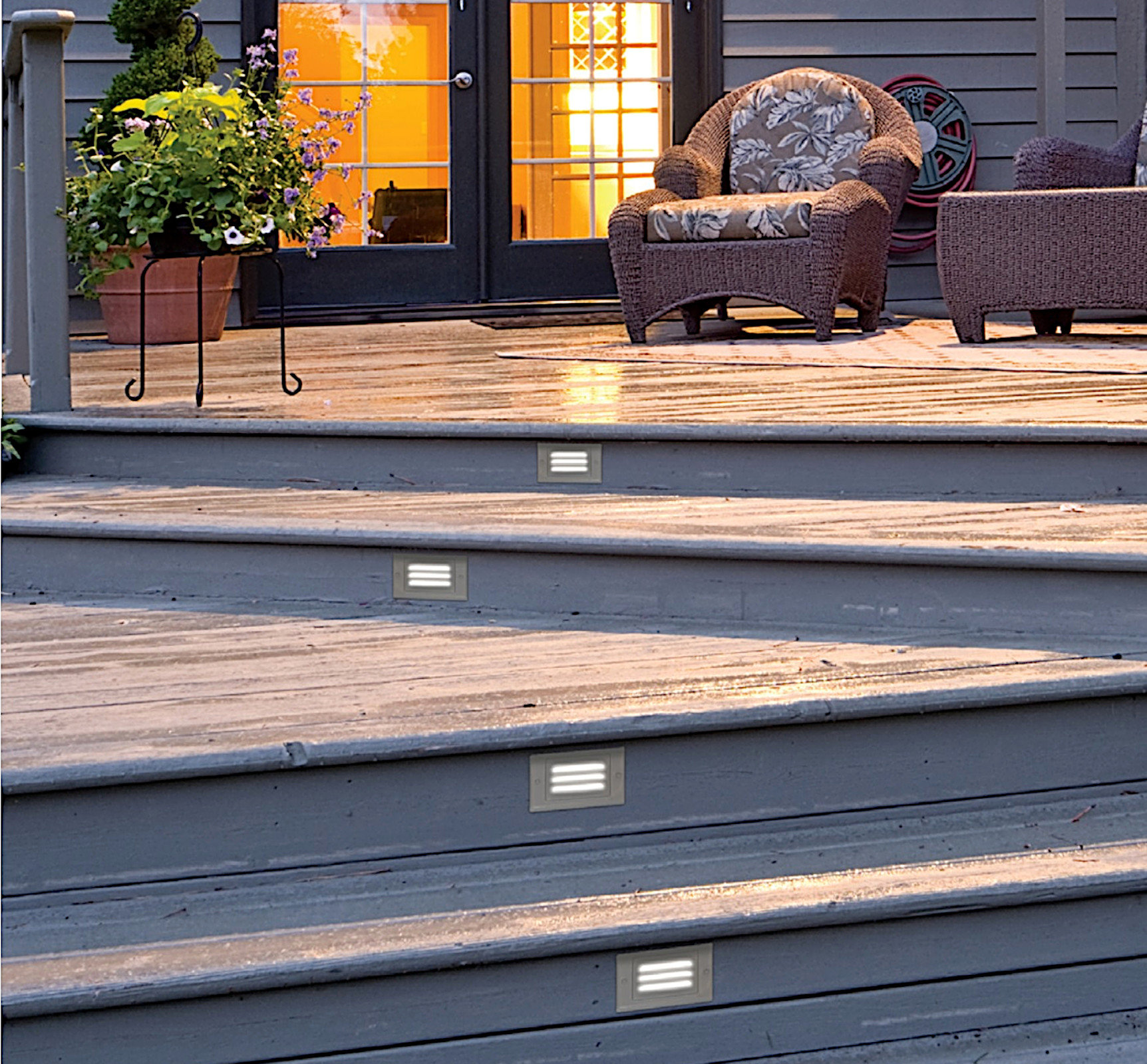 NICOR Lighting Photocell Sensor LED Step Light | Wayfair