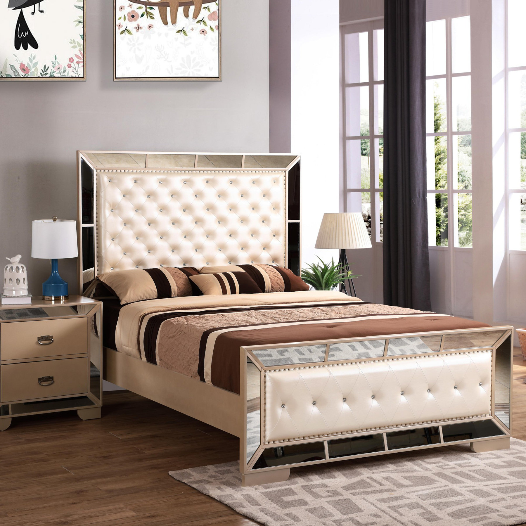 Hokku Designs Contemporary Pearl Bed For Modern Spaces | Wayfair