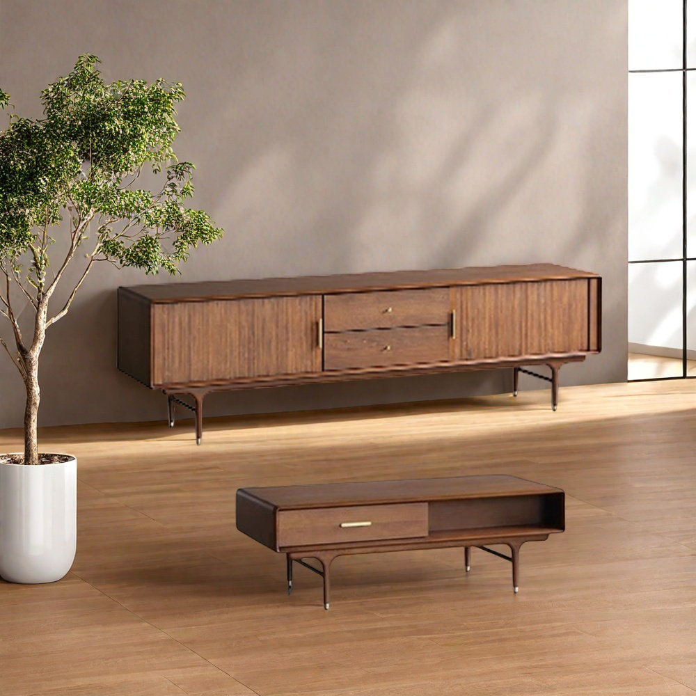 Trentastic Trails Smooth texture TV cabinet coffee table | Wayfair
