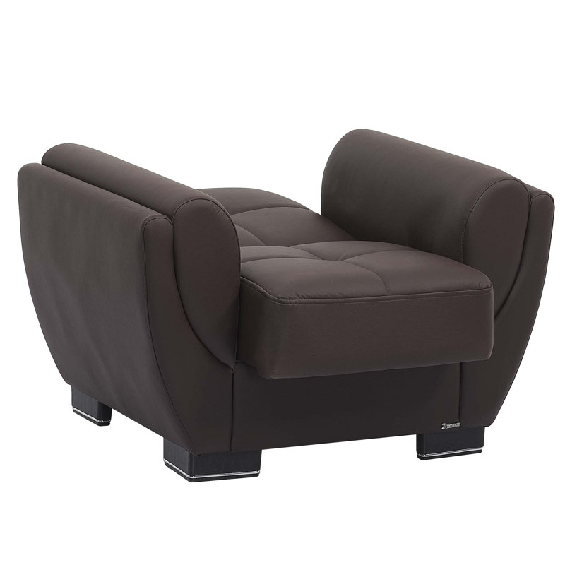 Ottomanson Armada Air Vegan Leather Upholstered Convertible 3-in-1 ...