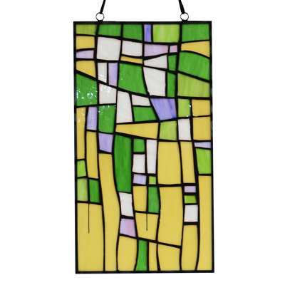 Astoria Grand Geometric Window Panel | Wayfair