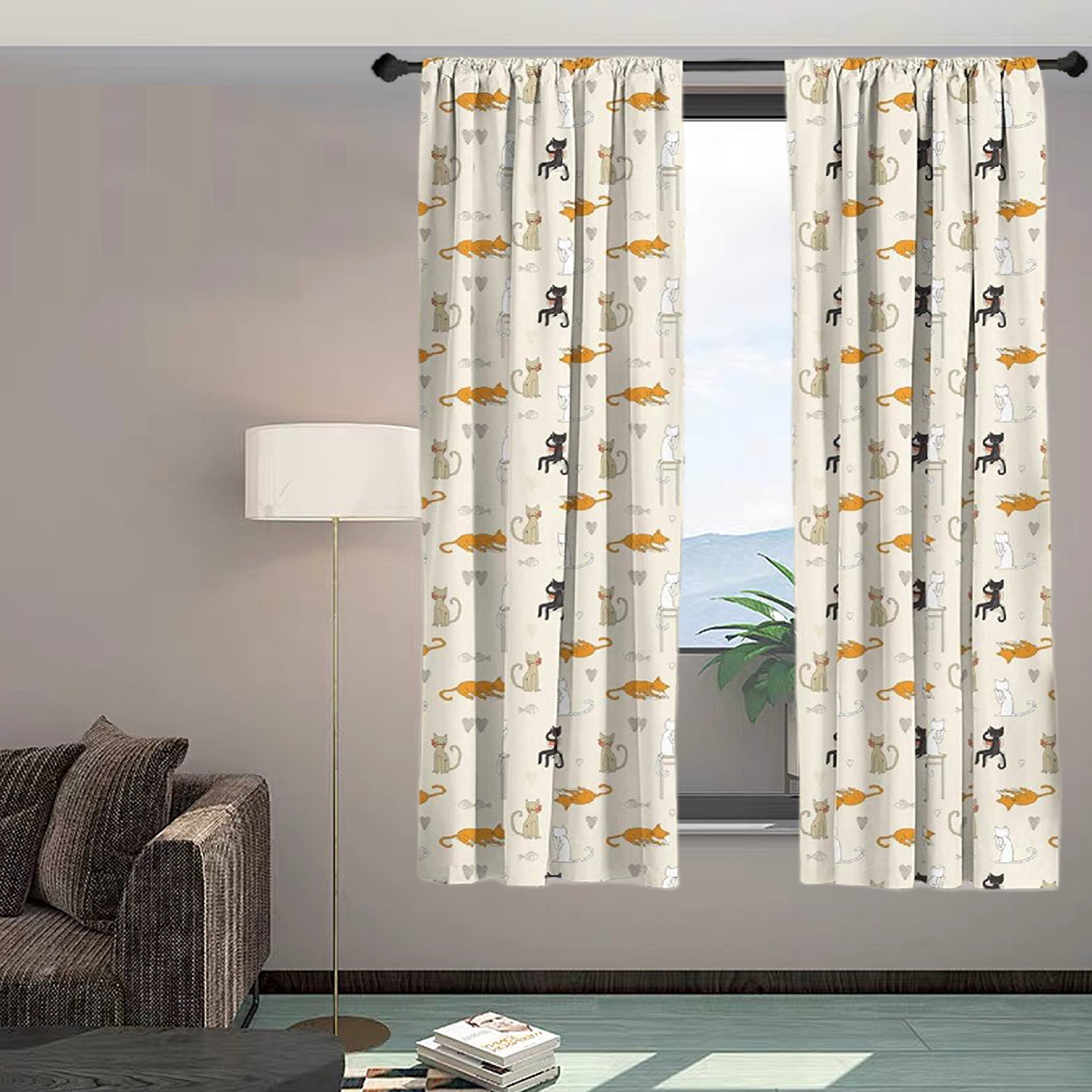 East Urban Home Microfiber Curtain | Wayfair