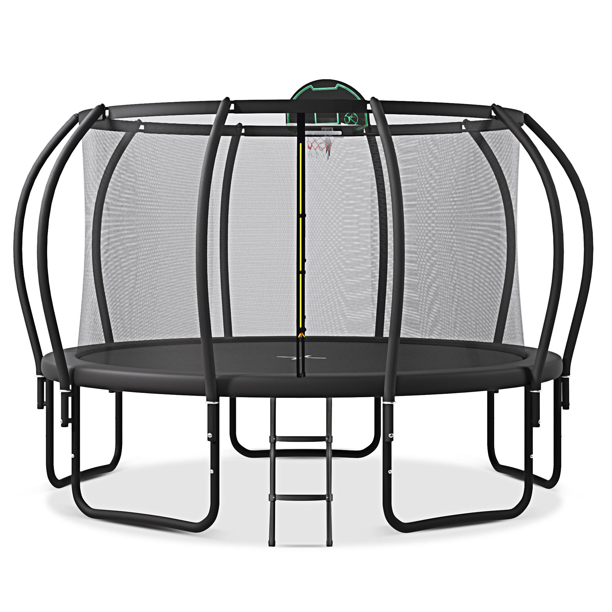 wendeway 14FT Trampoline For Kids With Upgraded Arcpole And Composite ...