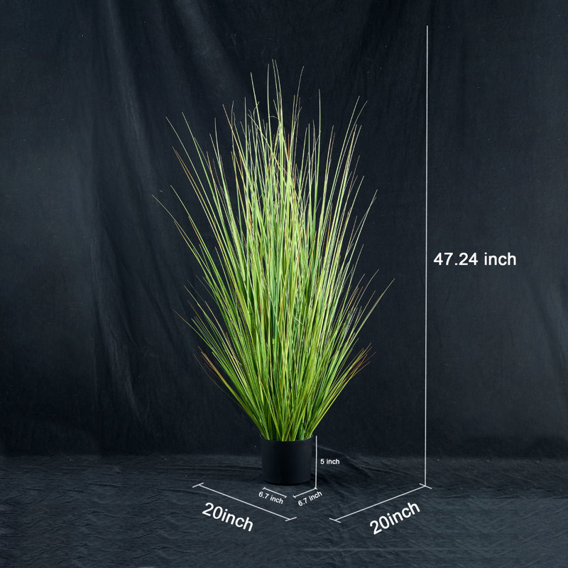 Primrue Artificial Faux Foliage Grass in Pot & Reviews | Wayfair