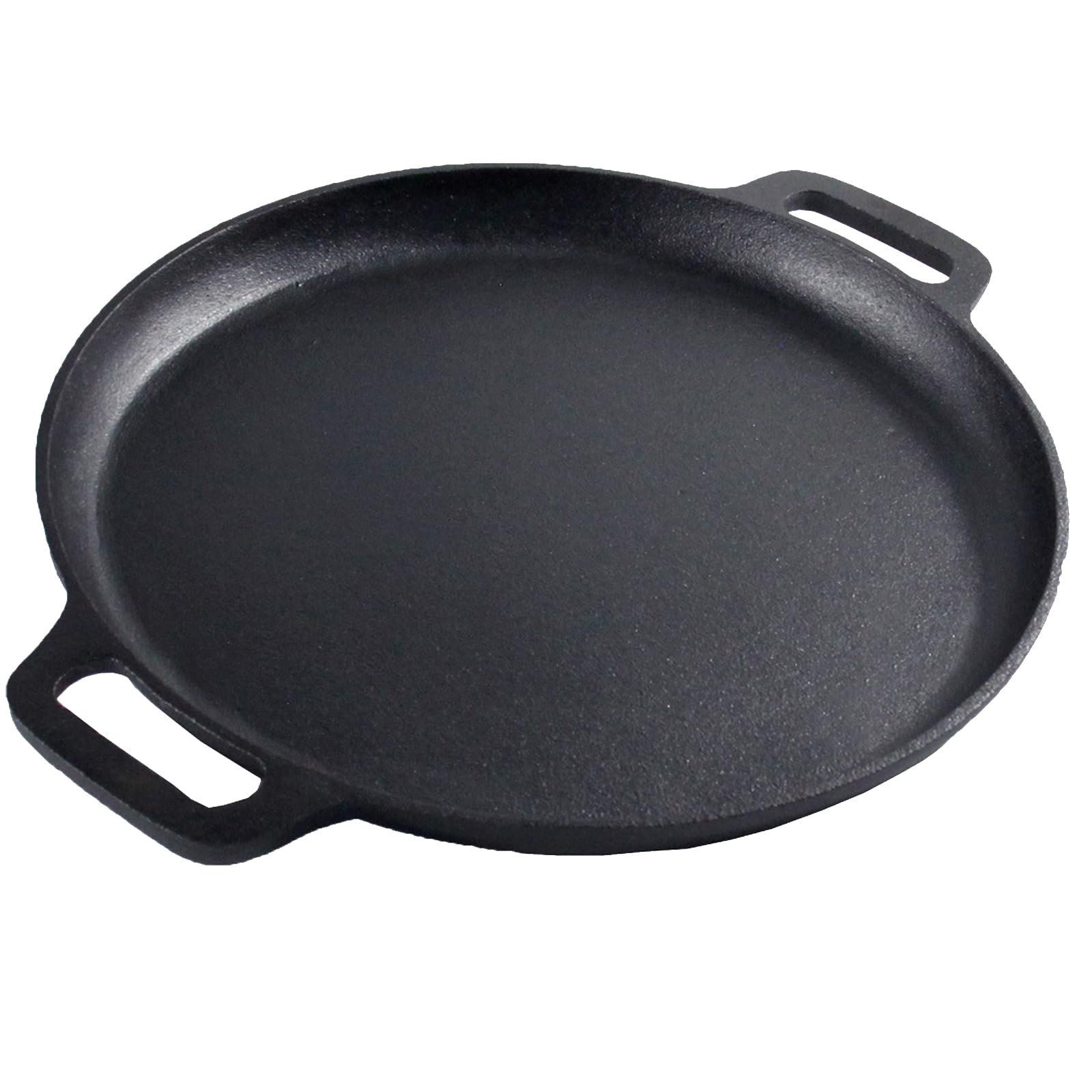 EDGAR'S FURNITURE MANUFACTURING INC Cast Iron Pizza Pan, Double Loop ...