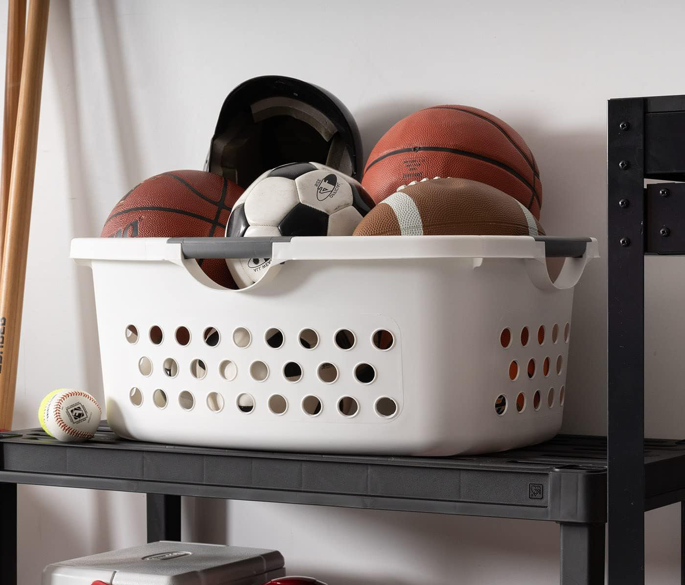 Rebrilliant Laundry Basket 50 Litre Large Plastic Hip Holding Basket ...