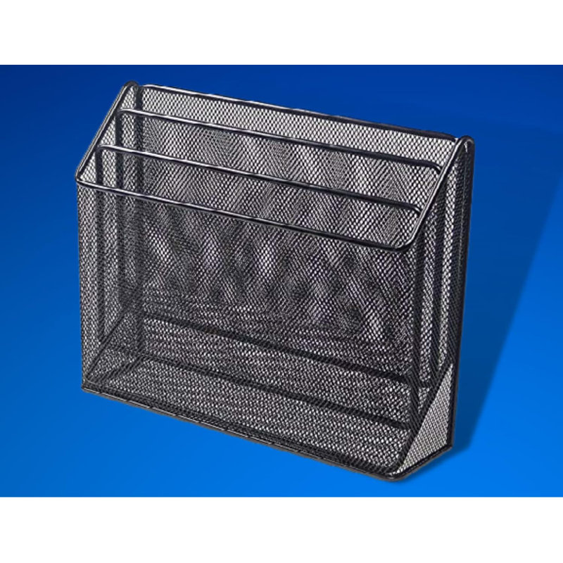 Latitude Run® Tidy Your Desk with Black Mesh 3-Tier Organizer | Wayfair