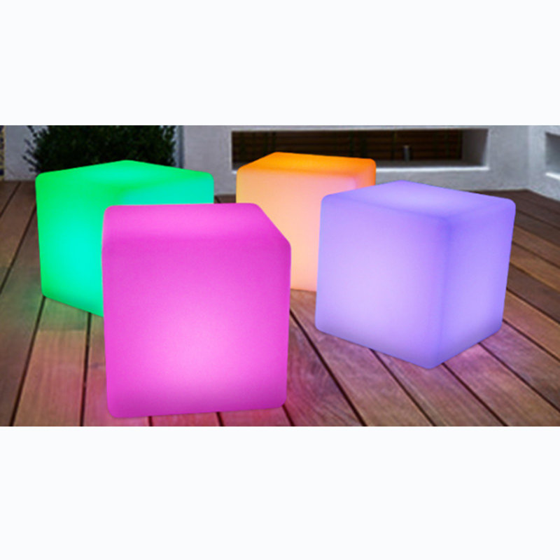 Wrought Studio™ Katyann LED Color Changing Cube Chair Outdoor Floor ...