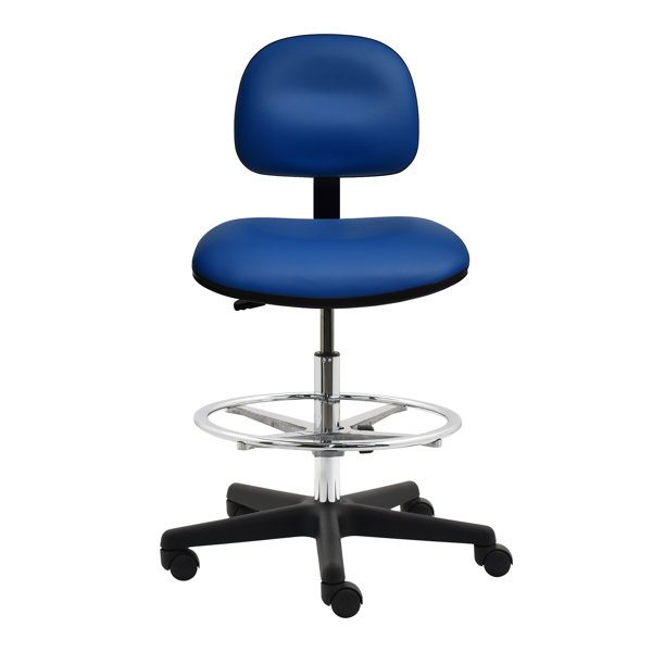 Inbox Zero Alin Vinyl Drafting Chair | Wayfair