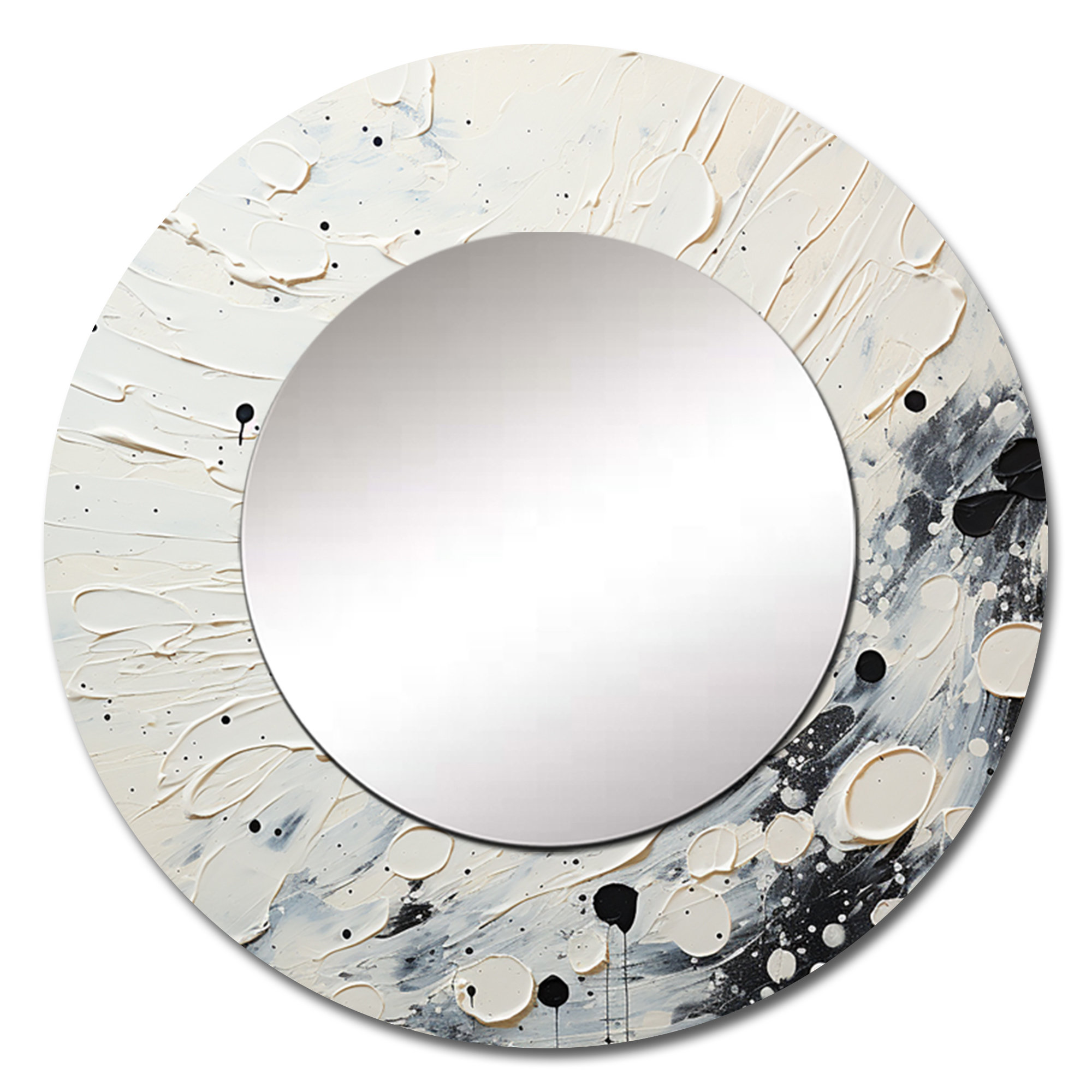 Design Art Grey White Mid Century Minimalist Wave - Abstract Collages ...