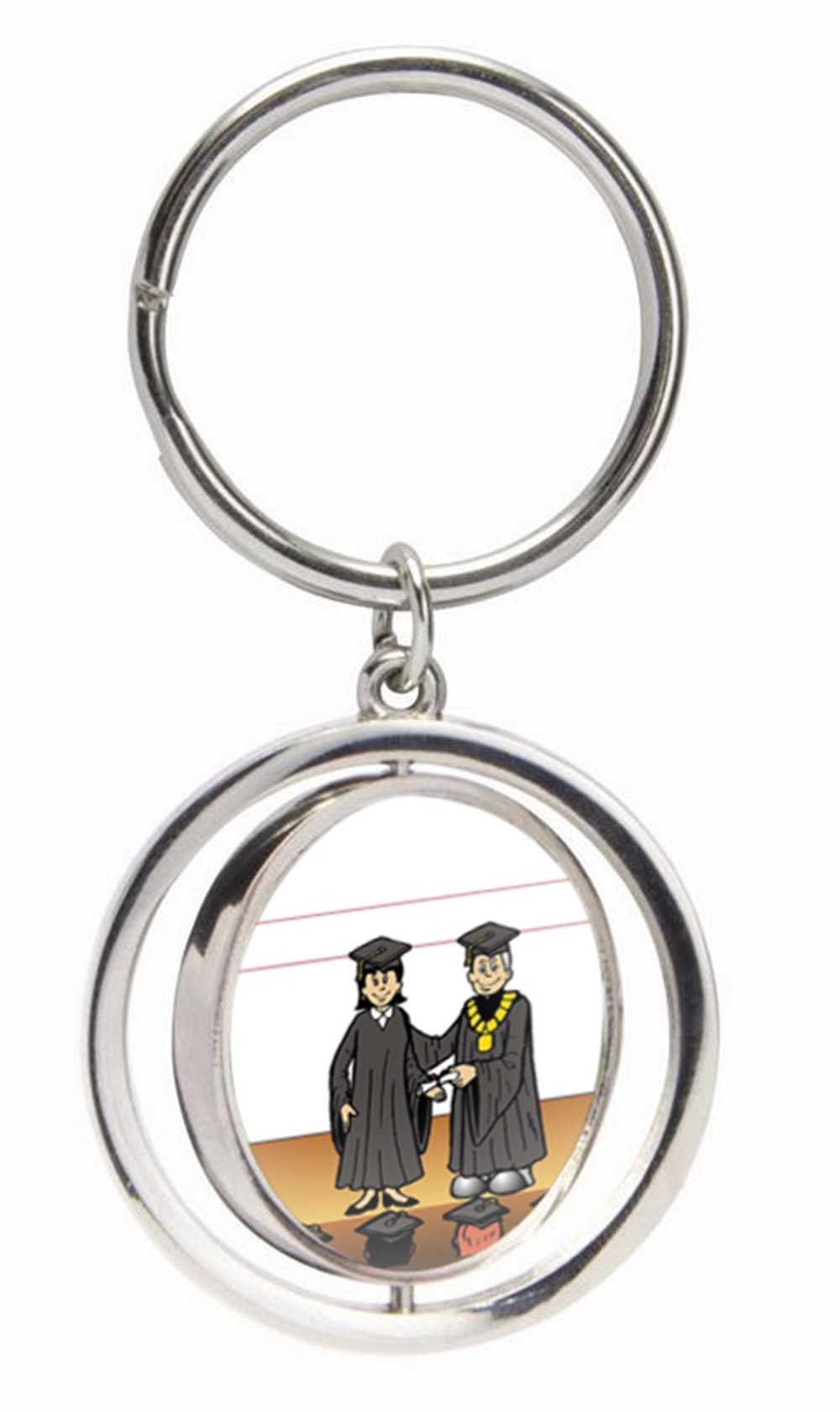 Printed Perfection Personalized Graduation - Female Small Spinning Key ...