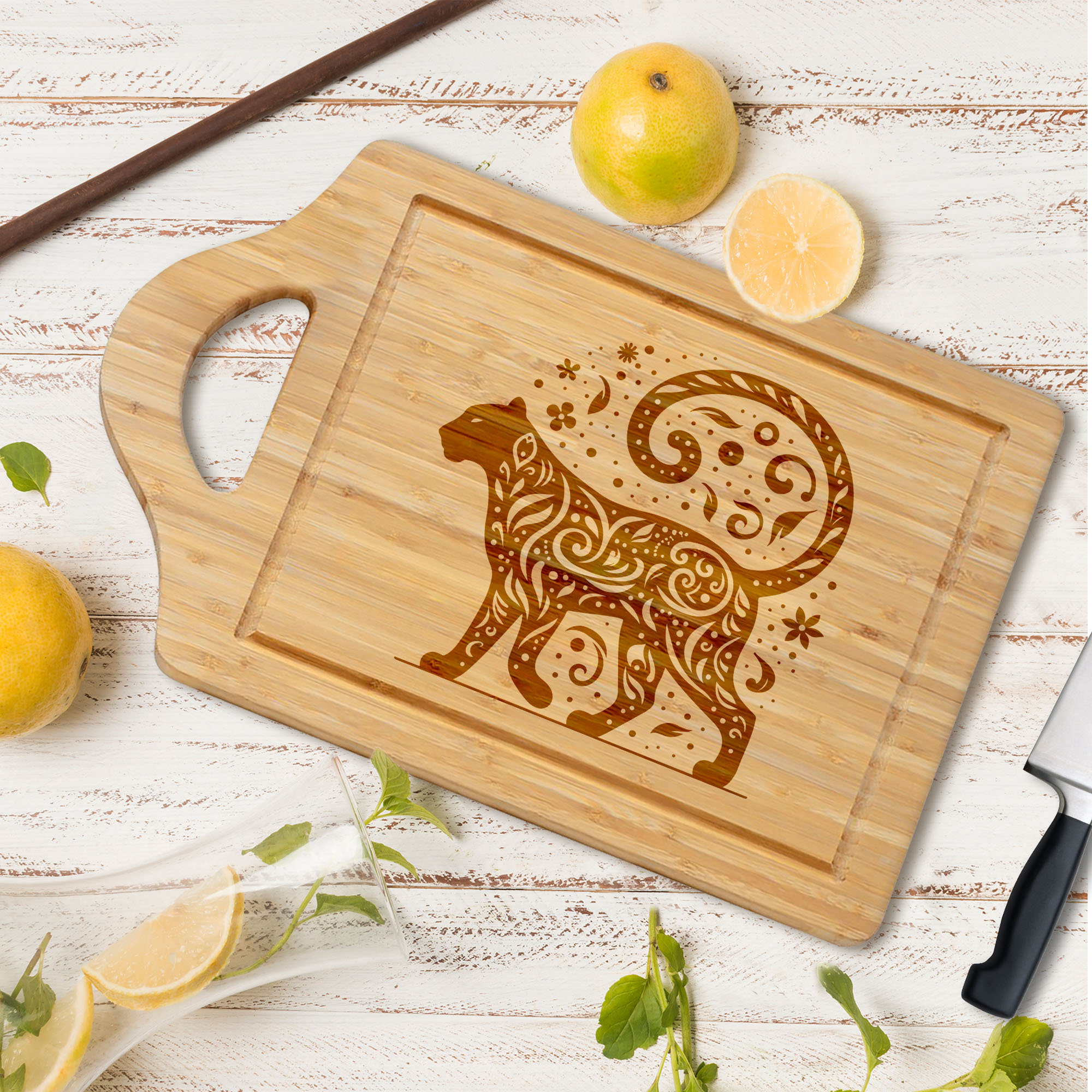 MentionedYou Boho Spots - 1 Piece Bamboo Cutting Board | Wayfair