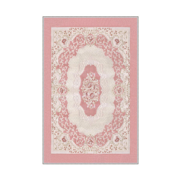 Bless international Performance Pink/Beige Rug | Wayfair
