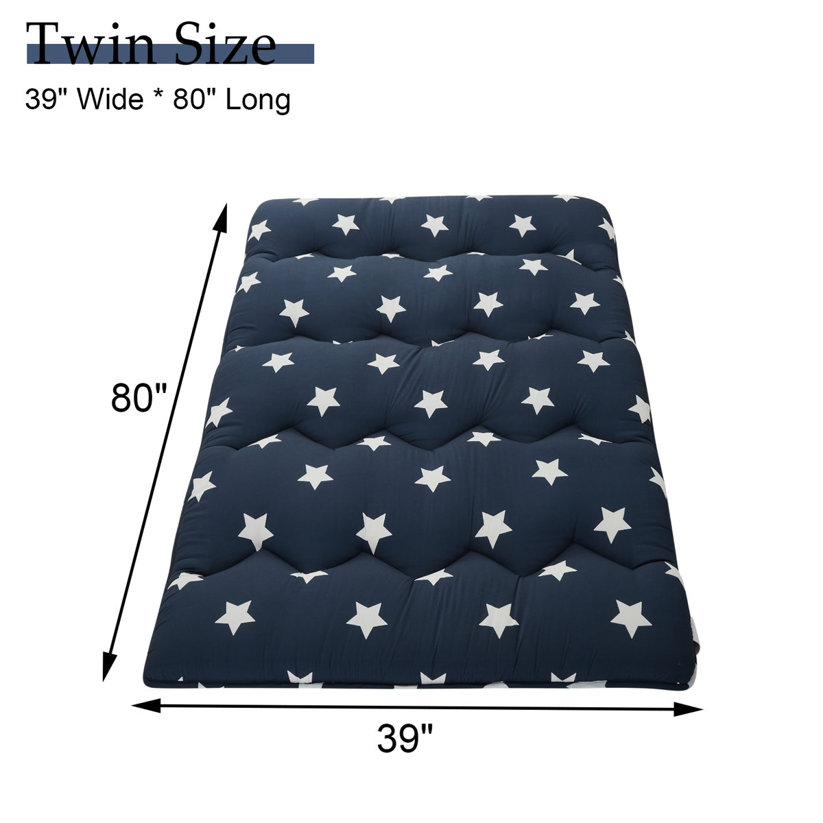 Ebern Designs Floral Pattern Japanese Futon Mattress | Wayfair