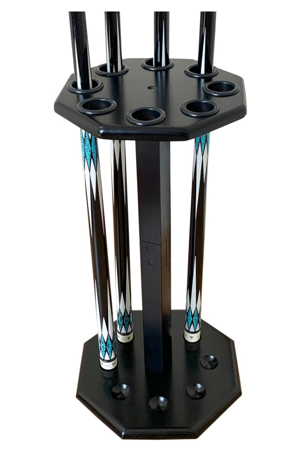 X－MAX FURNITURE Freestanding Billiard Cue Rack, Pool Table Accessories ...