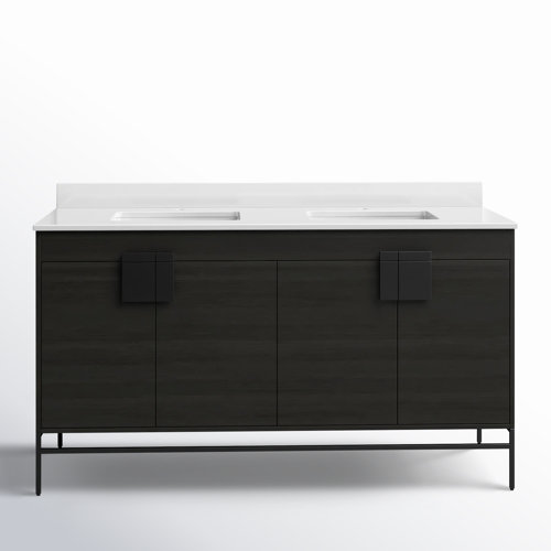 Modern Double Bathroom Vanities | AllModern