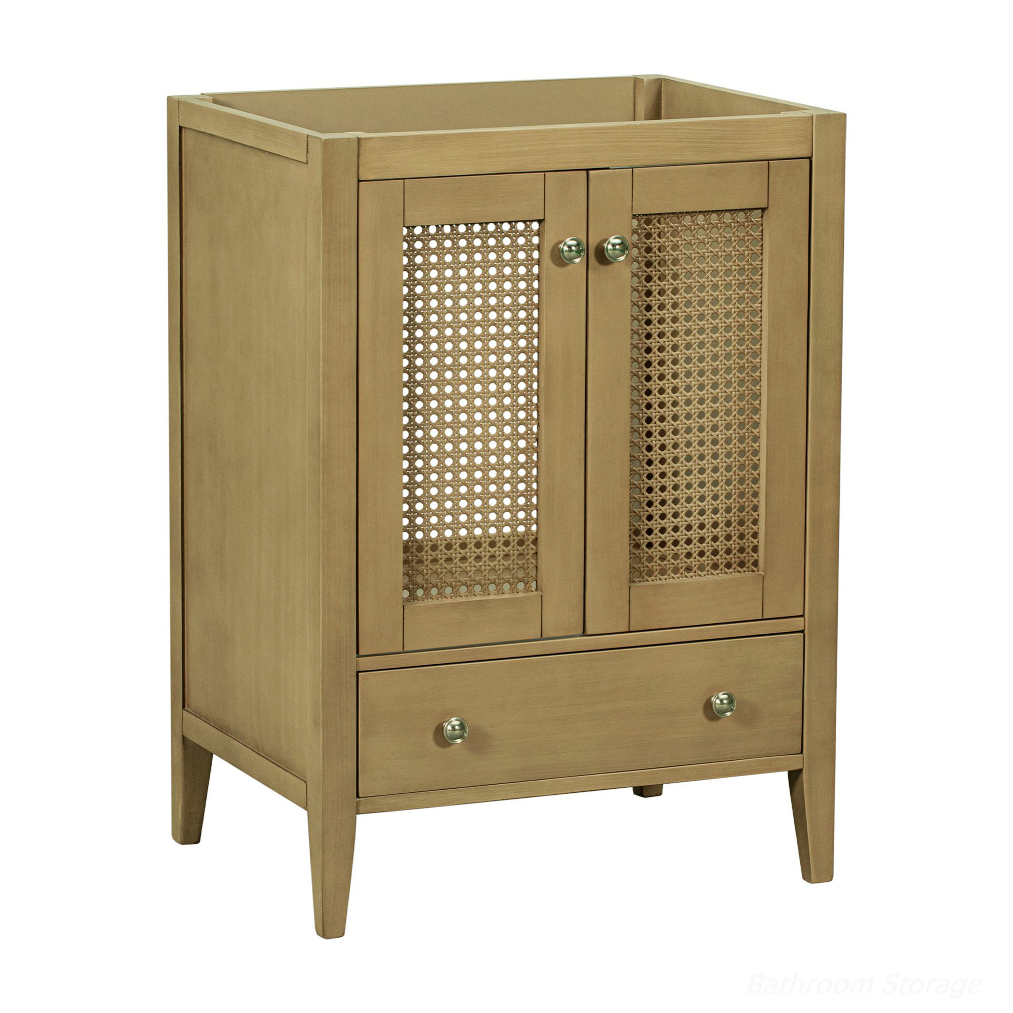 Bayou Breeze Bathroom Vanity, Rattan Cabinet With Doors And Drawer ...