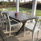 Beachcrest Home Danny Porcelain Outdoor Dining Table & Reviews | Wayfair