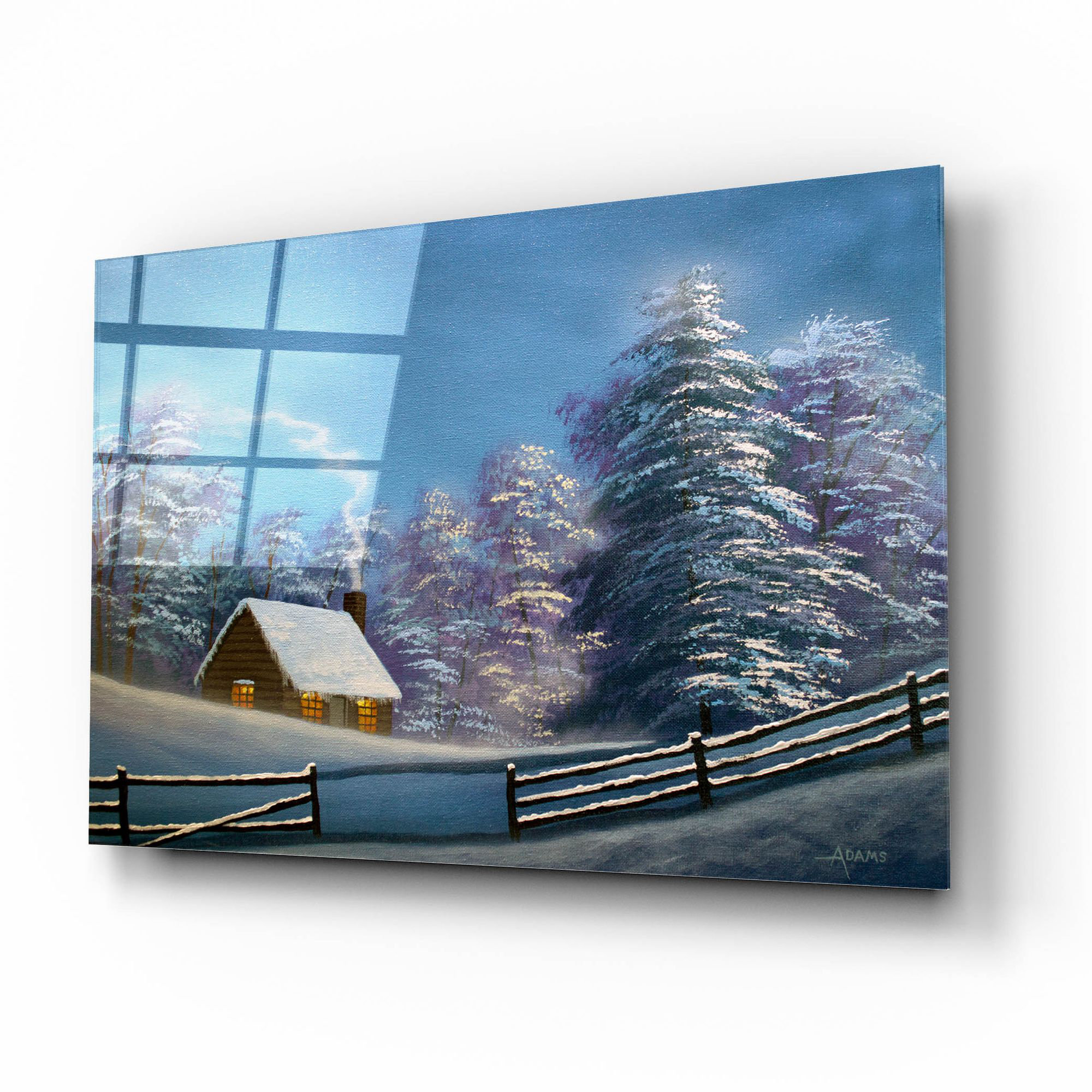 Loon Peak® Loon Peak 'Cozy Cabin' By Gary Adams, Acrylic Glass Wall Art ...