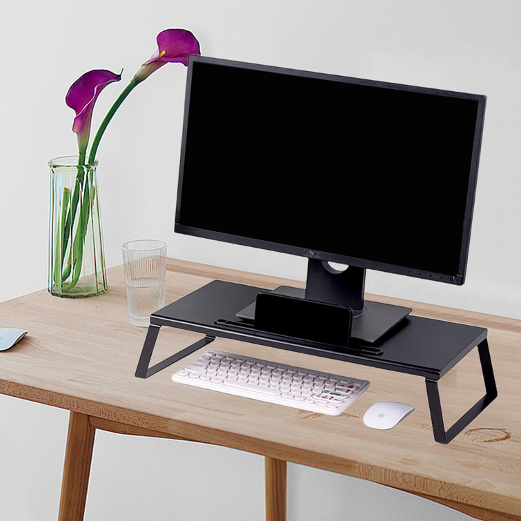 Inbox Zero Malicah Metal Monitor Stand | Wayfair