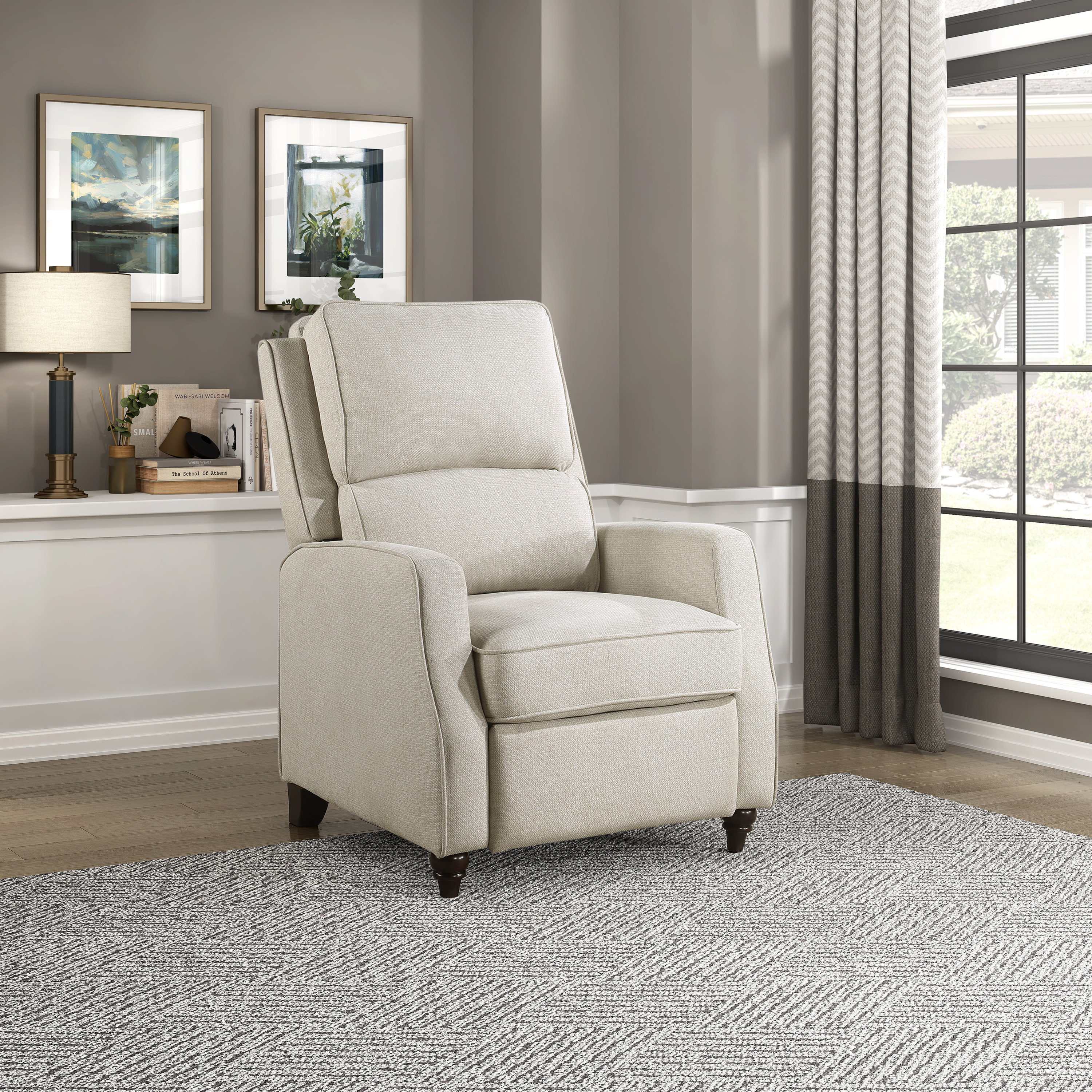 Charlton Home® Dazzlyn 29.5" Modern & Contemporary Push-Back Recliner ...